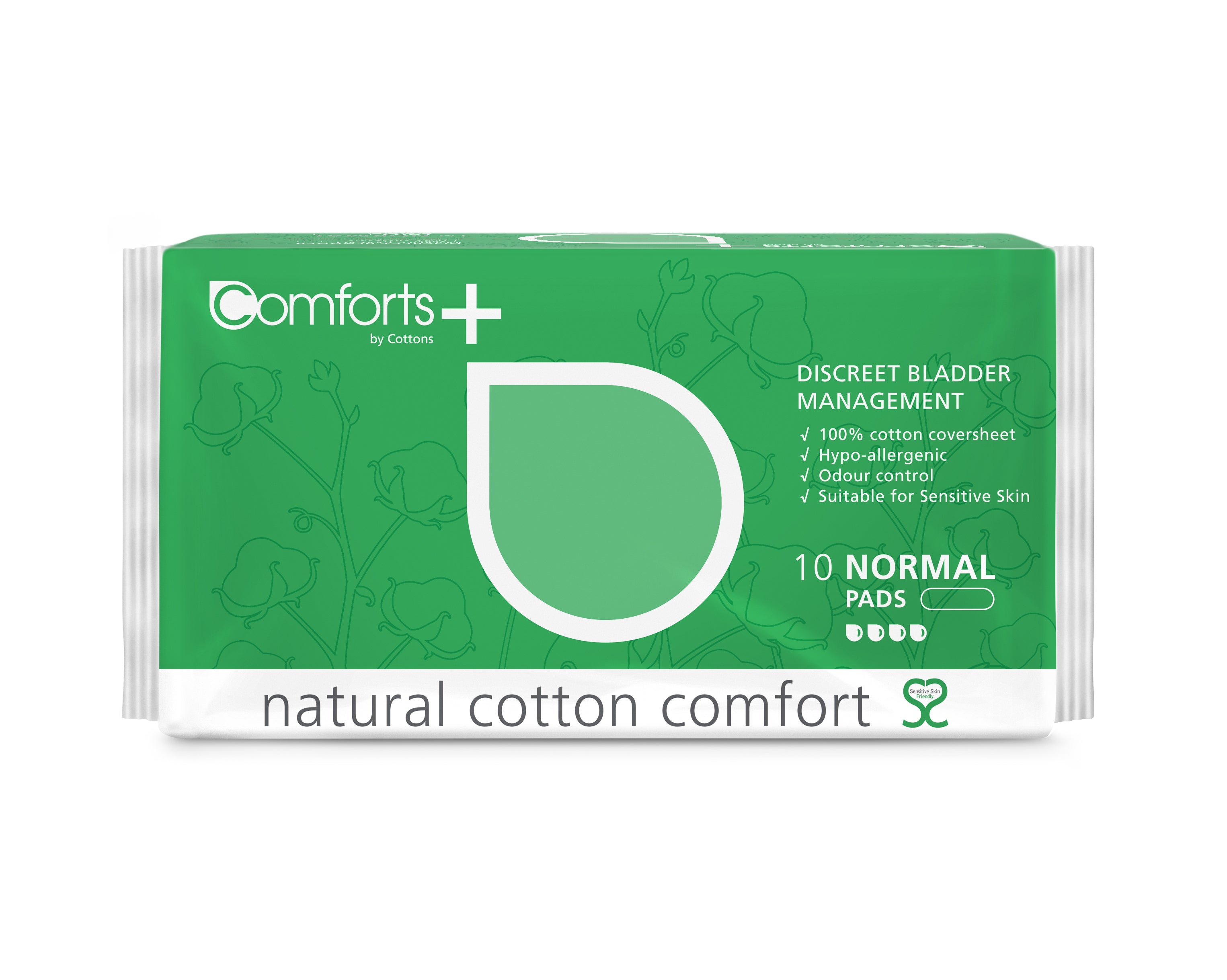 Cottons Shop | Comforts Premium Normal | Natural Incontinence Pads
