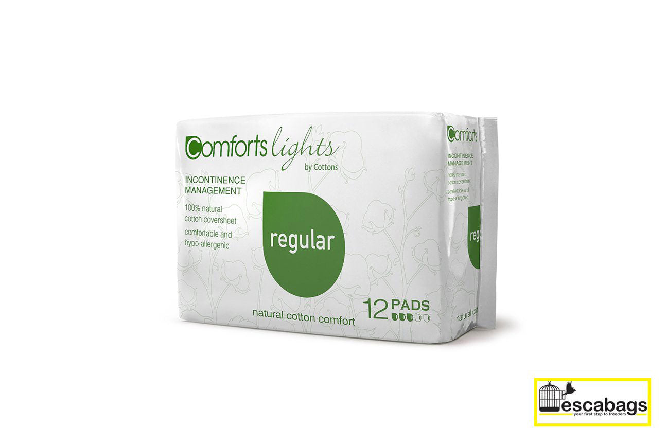 Cottons Shop | Comforts Lights Regular | Natural Incontinence Pads
