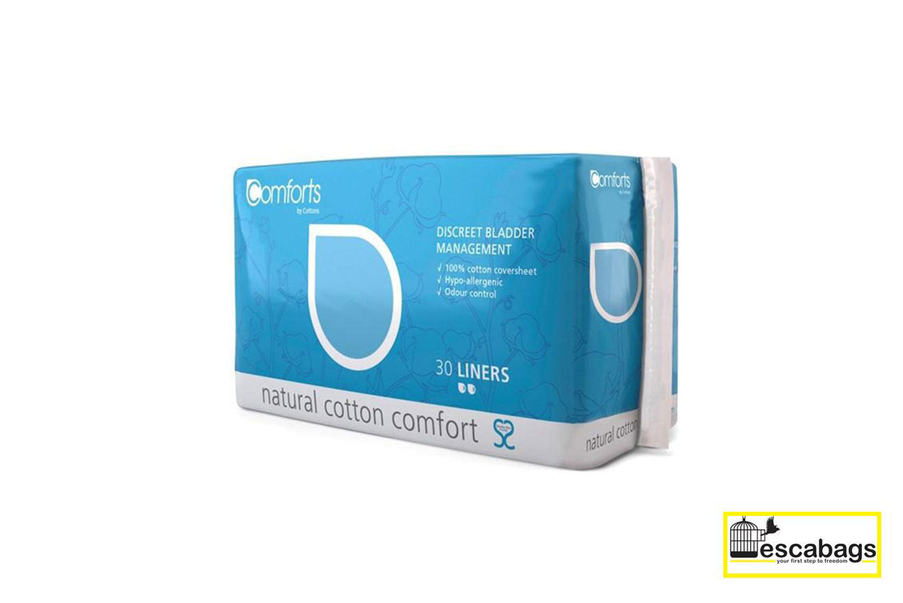 Cottons Shop | Comforts Premium Liners | Natural Incontinence Pads